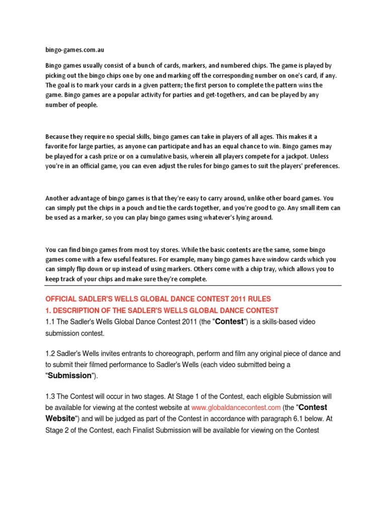 Bingo 101 | PDF | Indemnity | Damages