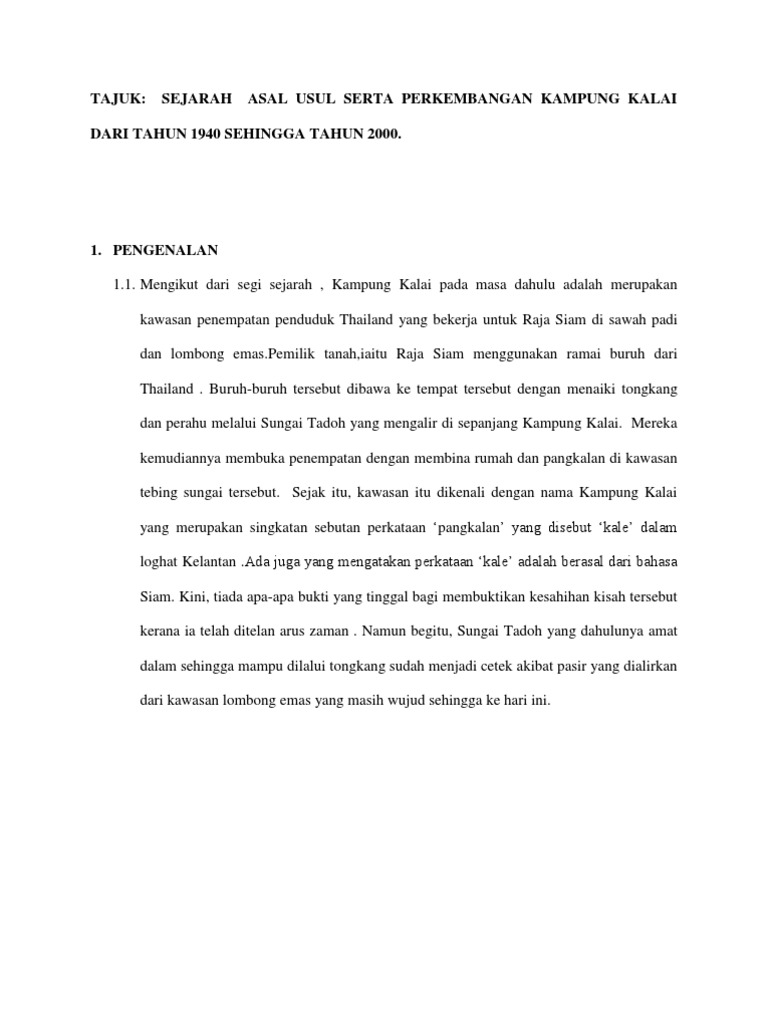 Sejarah Proposal | PDF