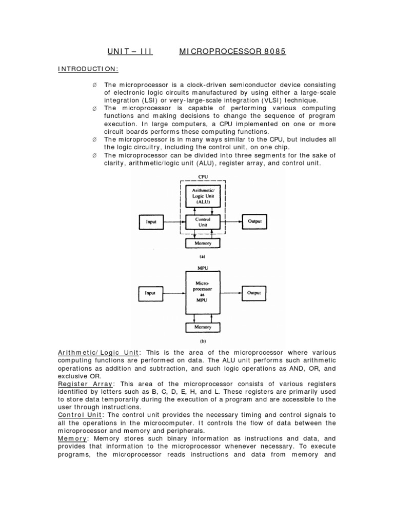 UNIT 3 Mechatronics | PDF | Assembly Language | Central Processing Unit