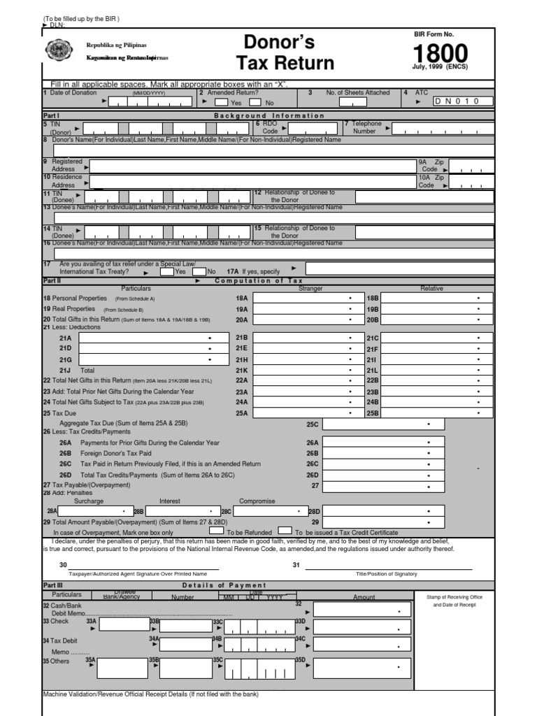 Donors | Payments | Taxes