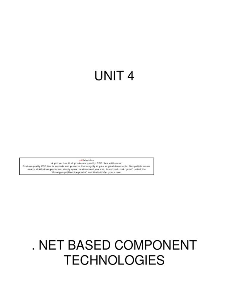Unit 4: Machine A PDF Writer That Produces Quality PDF Files With Ease! | PDF | Component Object ...
