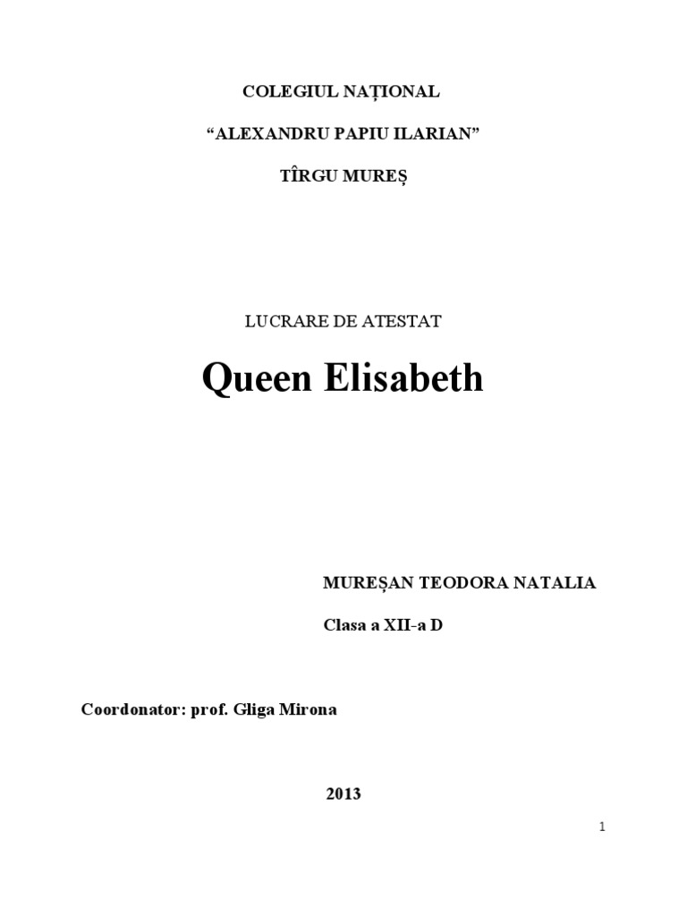 Queen Elisabeth Corectat | PDF | Elizabeth Ii | Monarchy