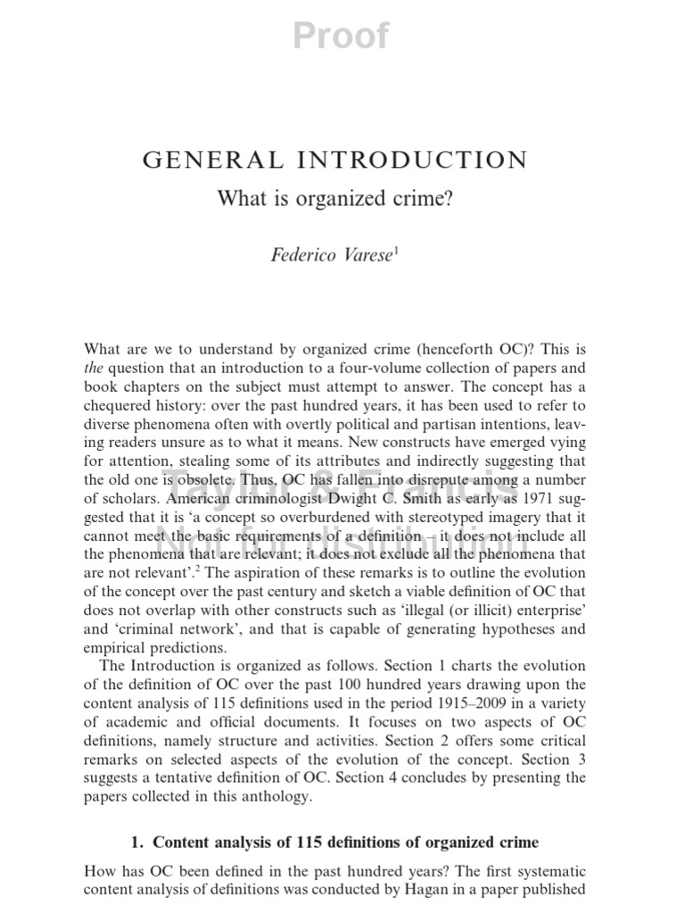 What Is Organized Crime-Introduction | PDF | Organized Crime | Governance