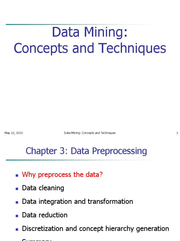 Data Cleaning and Datamining | PDF | Data Compression | Logistic Regression