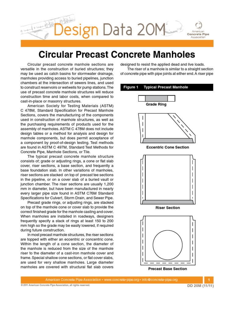 Circular Precast Concrete Manholes | Precast Concrete | Concrete