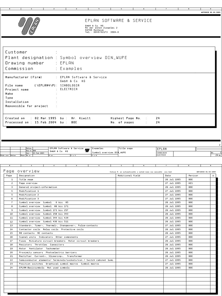 Simbolos Elétricos - EPLAN | PDF | Relay | Switch