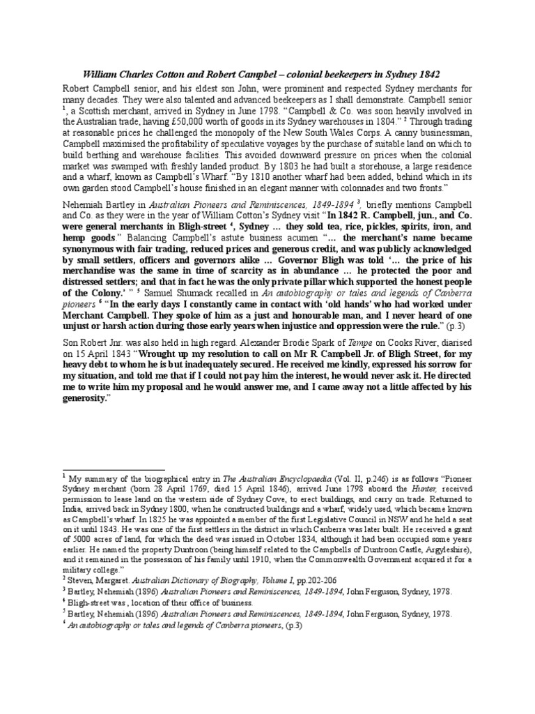 Colonial Beekeepers in Sydney 1842 | PDF | Beehive | Beekeeping