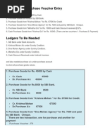 Voucher Entry & Practical Problem - Tally | PDF | Voucher | Payments