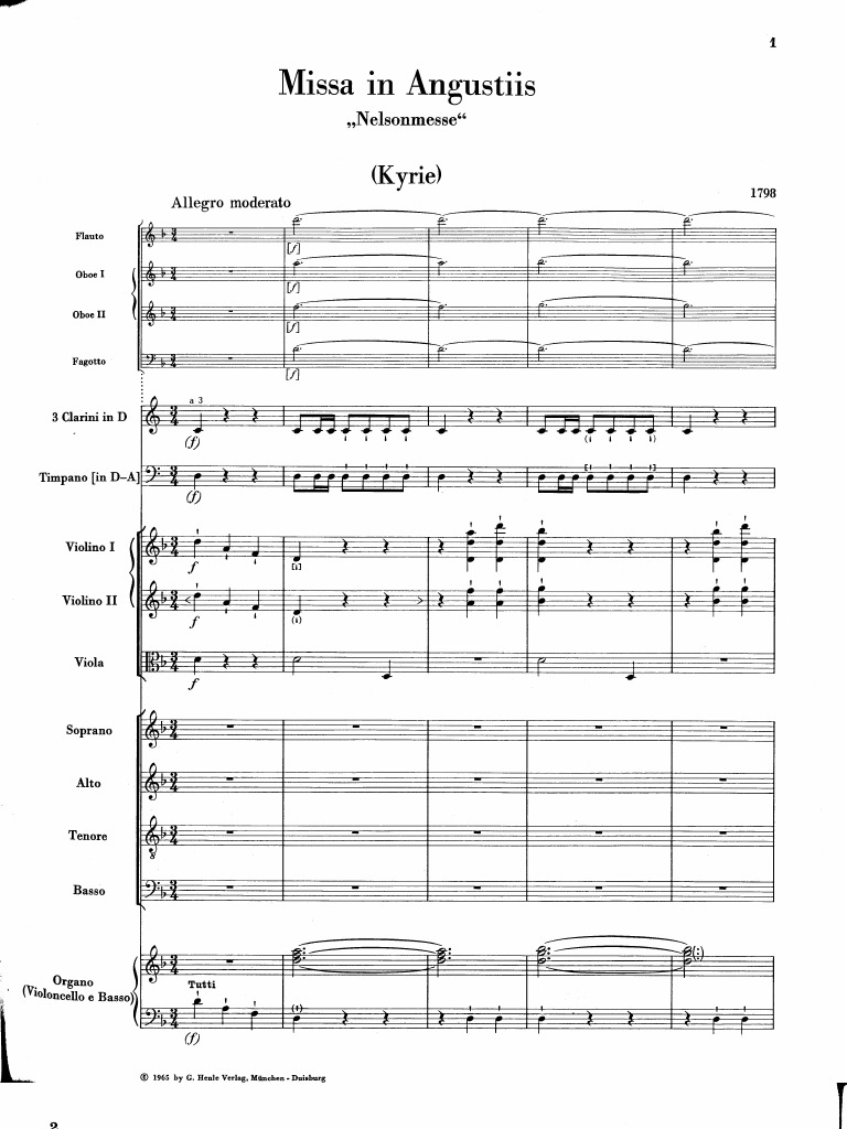 Haydn - Missa in Angustiis | PDF