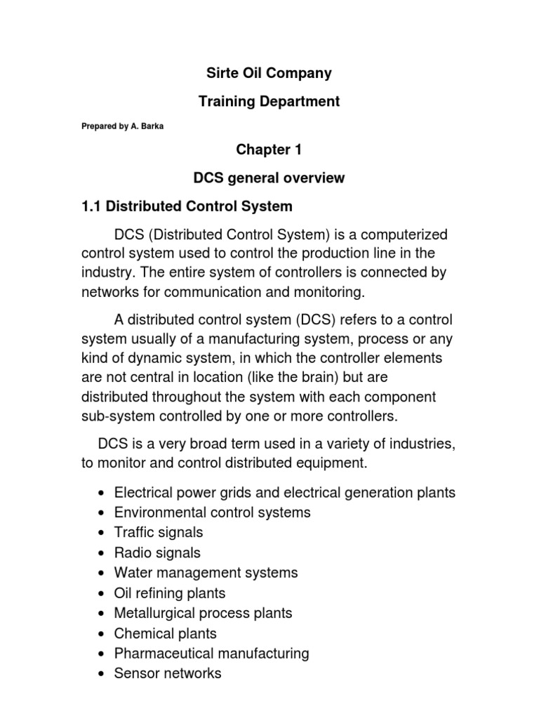 Distributed Control System | PDF | Ethernet | Local Area Network