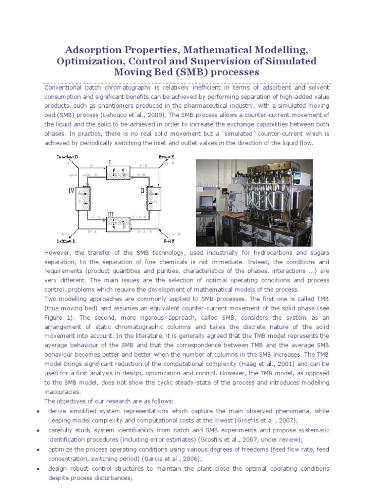 Adsorption Properties, Mathematical Modelling, Optimization, Control ...