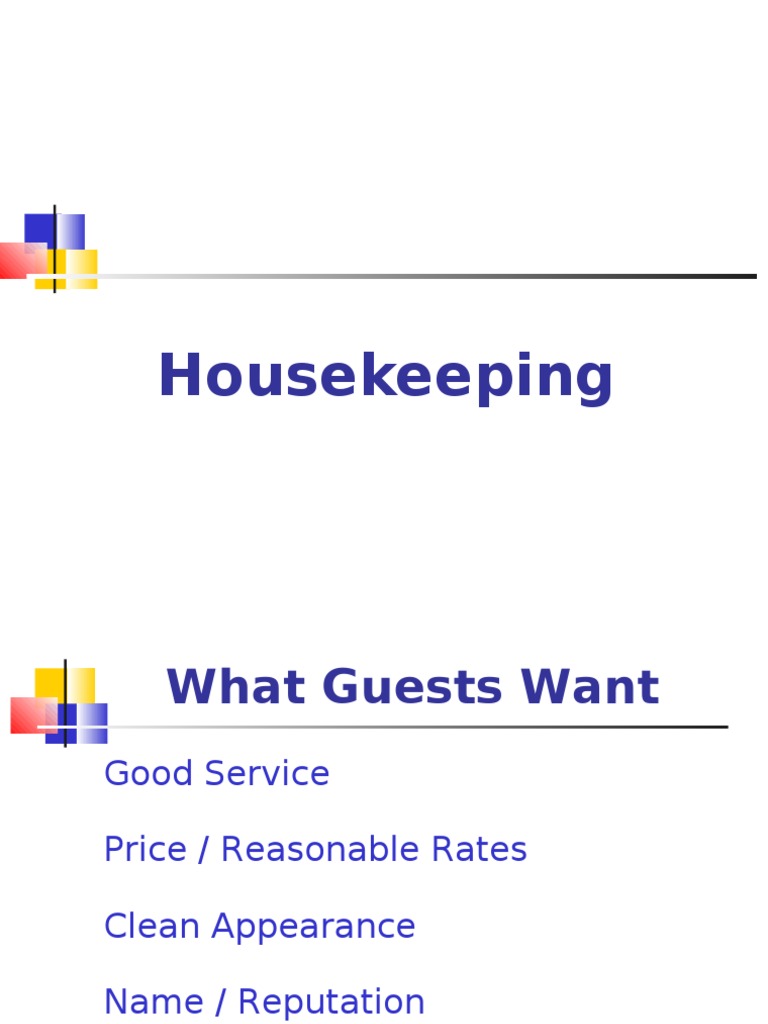 Essential Housekeeping Insights for Hotels | PDF