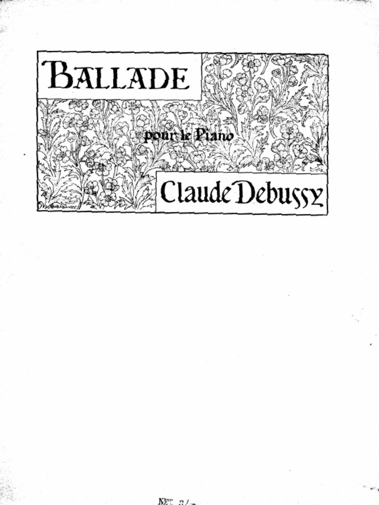 Debussy - Ballade | PDF