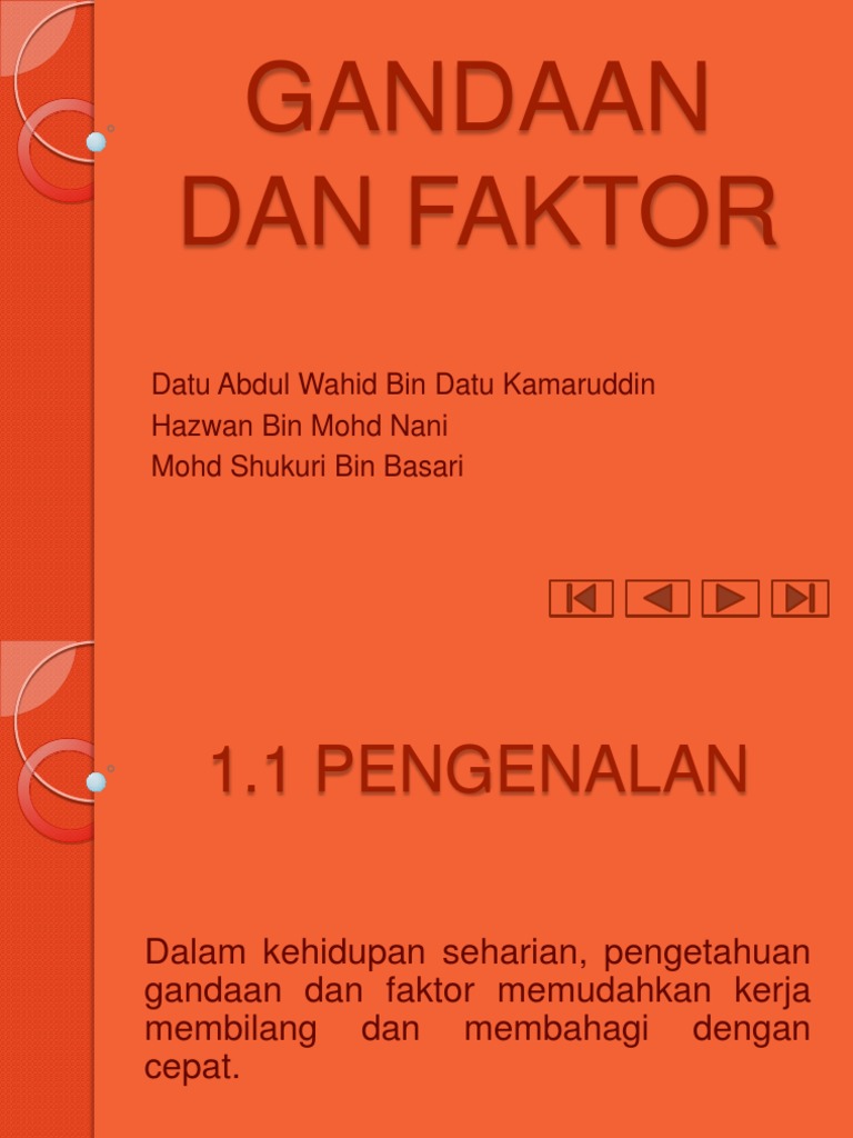 Gandaan Dan Faktor | PDF