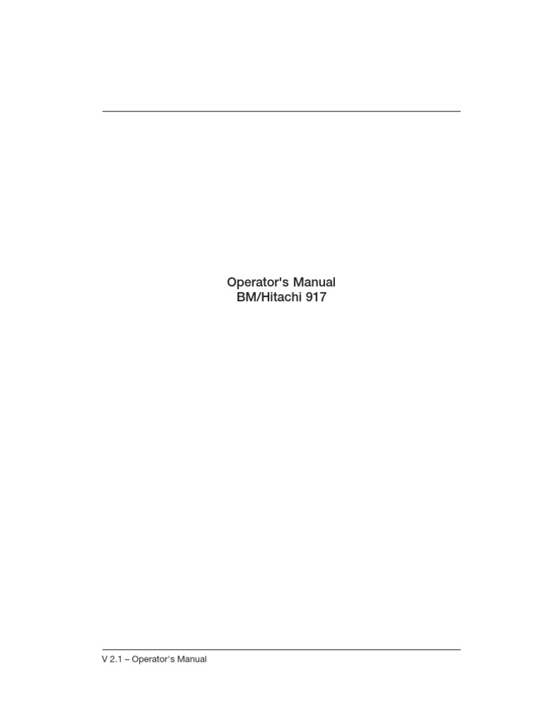 Hitachi 917 Analyzer - User Manual | PDF | Calibration | Barcode