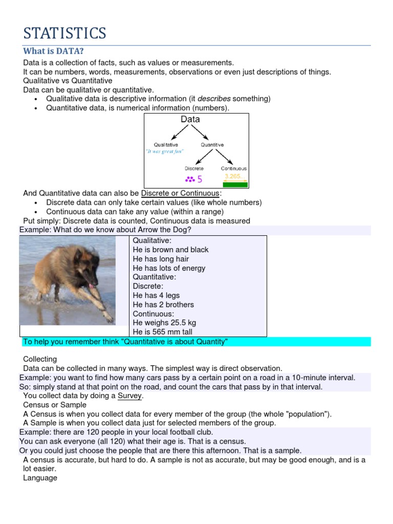 Statistics Review | PDF | Probability | Standard Deviation