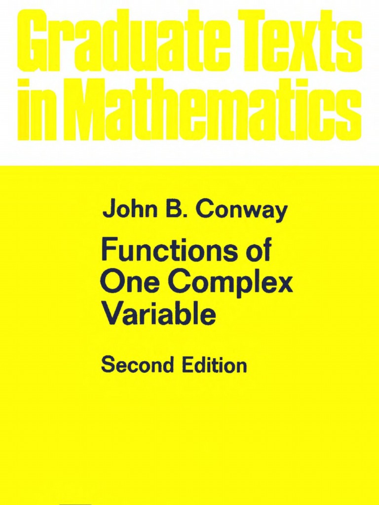 (GTM 011) John B Conway-Functions of One Complex Variable (1978) | PDF