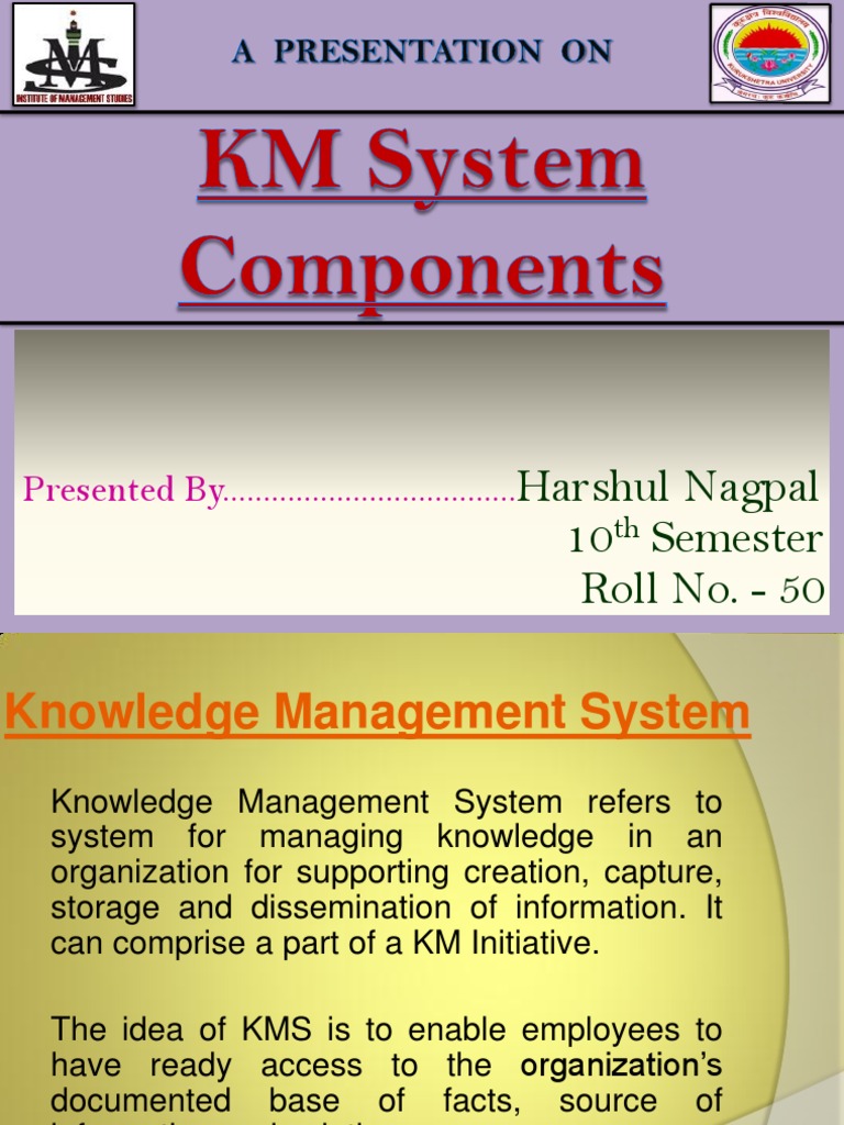 KM System Components | PDF | Knowledge Management | System