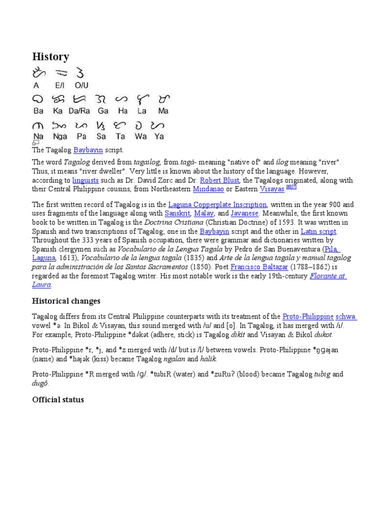 Tagalog | PDF | Tagalog Language | Symbols