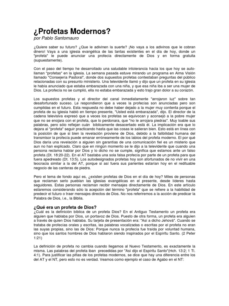 Profetas Modernos | PDF