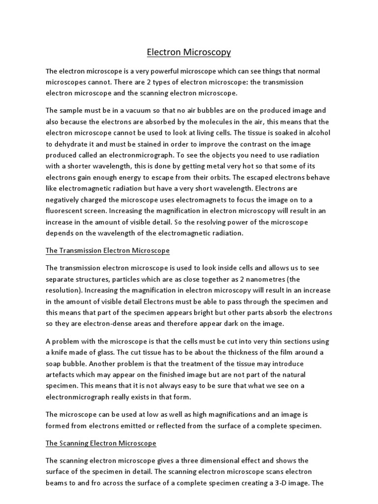 Electron Micros | PDF