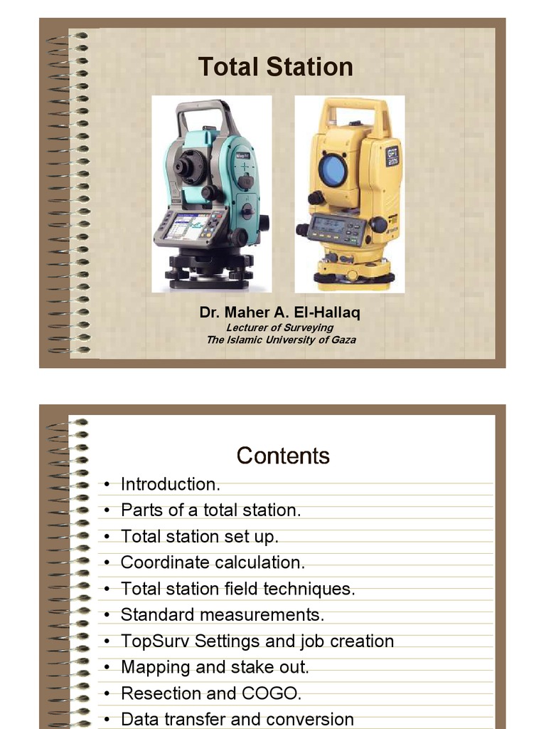 Total Station | PDF | Surveying | Earth Sciences