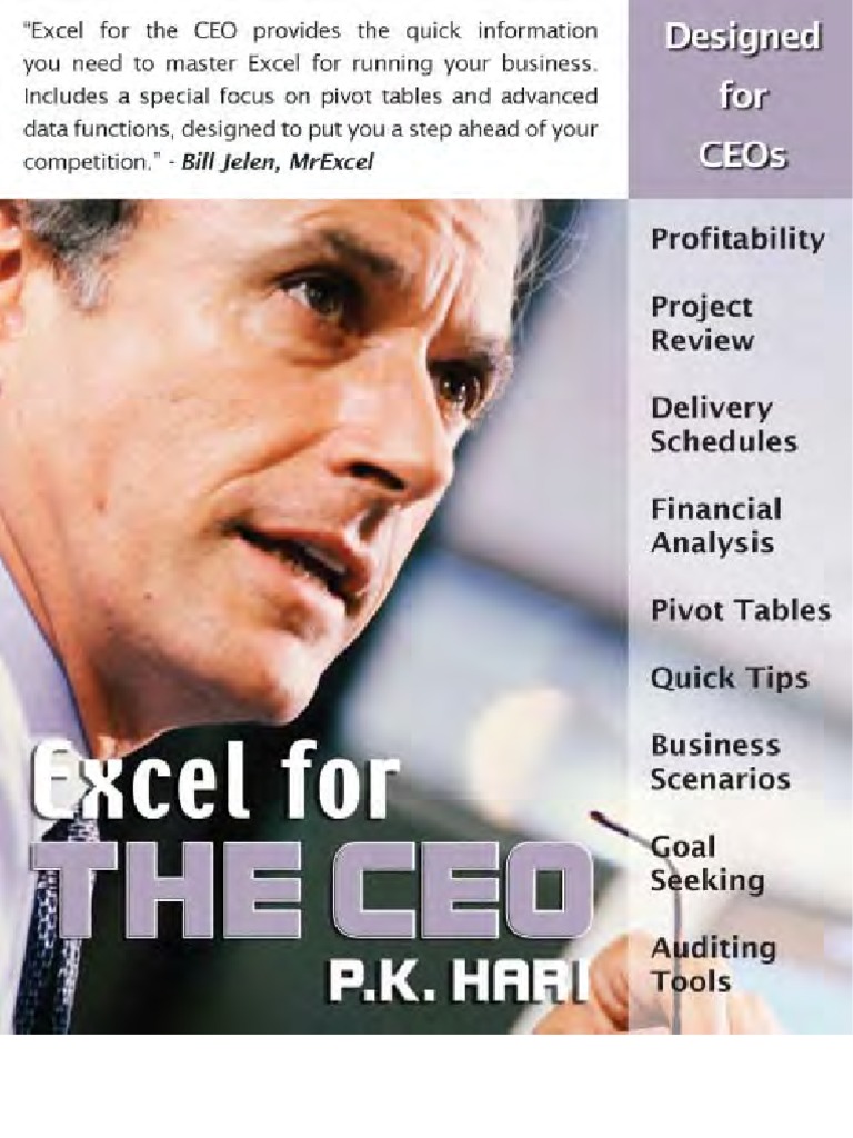 Excel For The CEO PDF | PDF