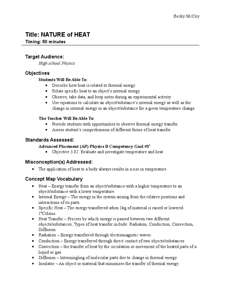 3 Nature of Heat | PDF | Heat | Heat Transfer
