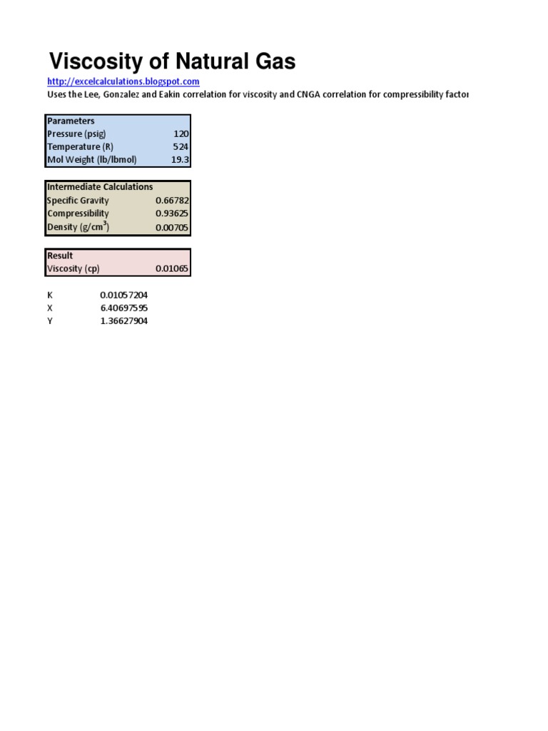 Natural Gas Viscosity Calculation Guide | PDF | Science & Mathematics
