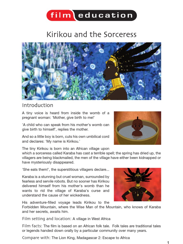 Kirikou and The Sorceress: Film Setting and Location: Film Facts ...