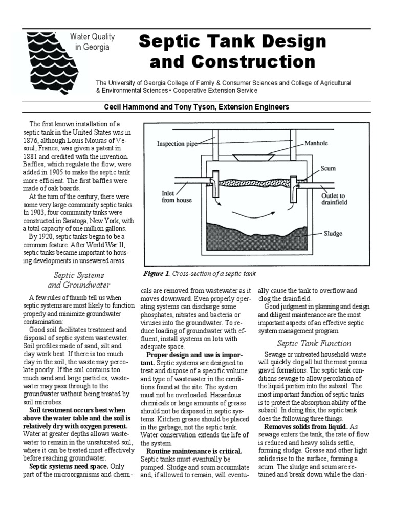 Septic TANK Design | PDF | Septic Tank | Sewage Treatment