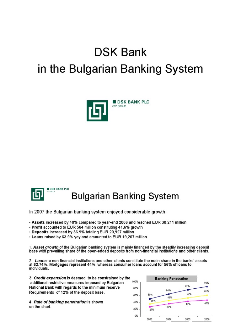 DSK BANK Presentation 2007 | PDF | Banks | Loans