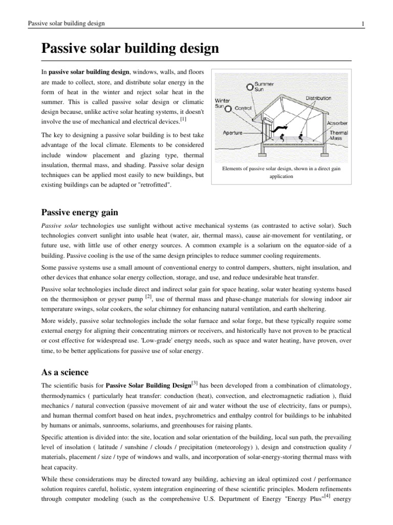 Passive Solar Building Design | PDF | Solar Energy | Window