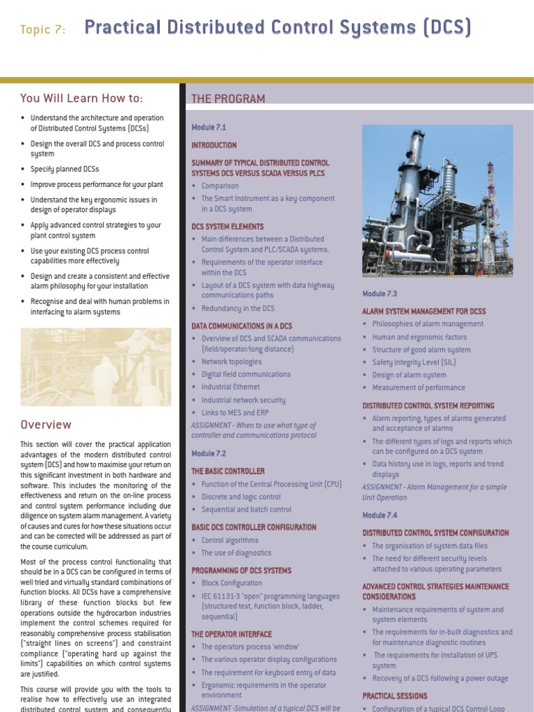 Practical DCS Optimization and Process Improvement | PDF | Scada | Programmable Logic Controller