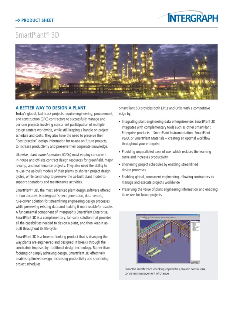 SmartPlant 3D Flier | PDF | Databases | Oracle Database