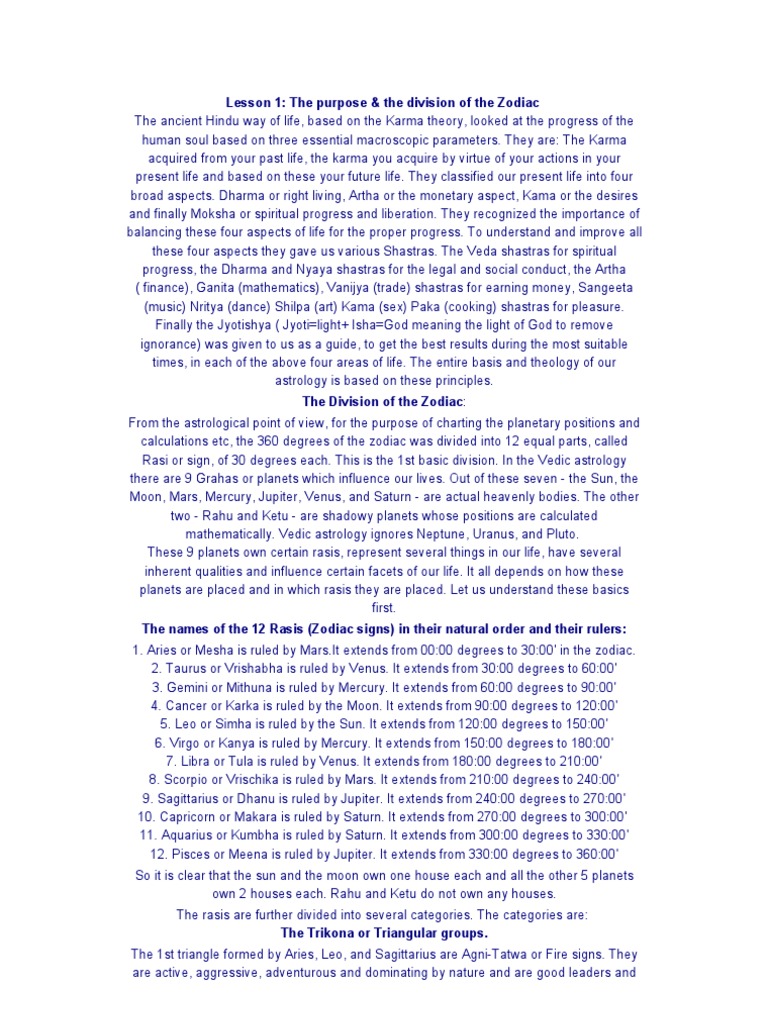 The 12 Zodiac Signs and Their Rulers | PDF | Astrological Sign ...