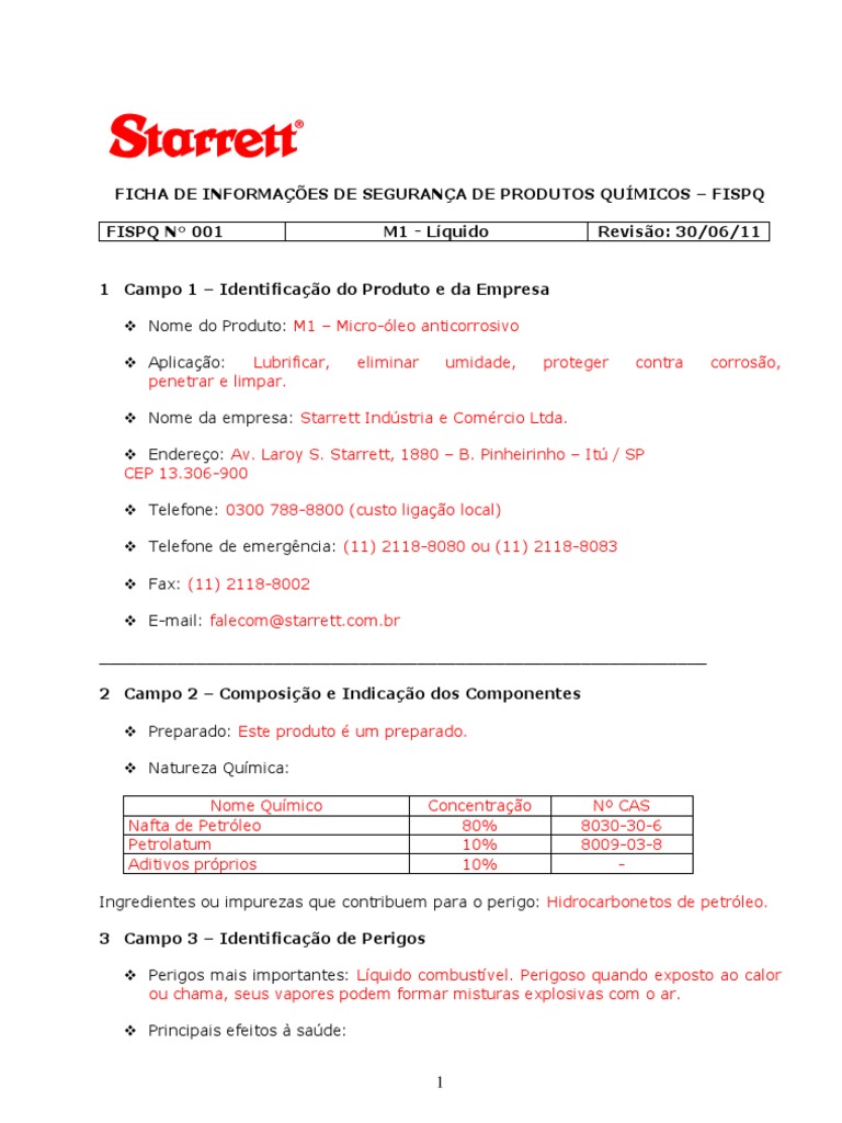 Oleo m1 Starrett Liquido Fispq | Download grátis PDF | Embalagem e ...
