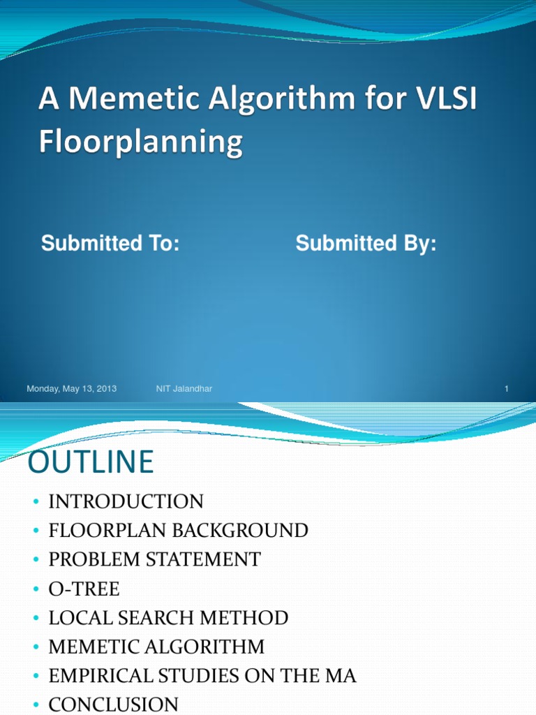 A Memetic Algorithm Genetic Algorithm For Vlsi Floorplanning Pdf Genetic Algorithm