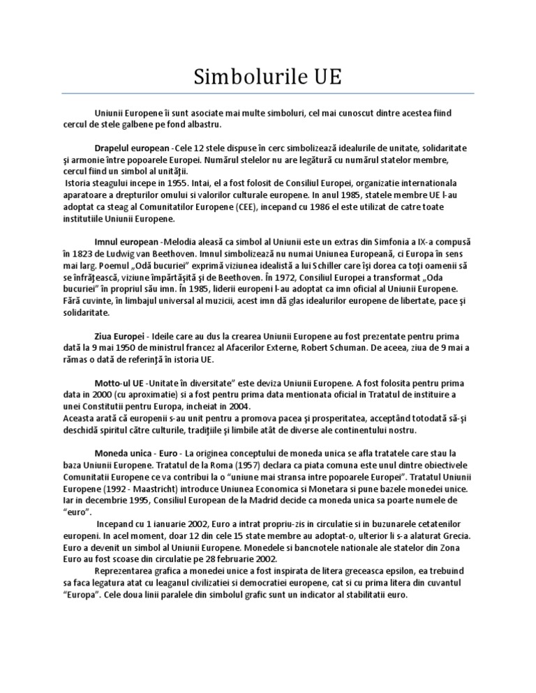 Simbolurile UE | PDF