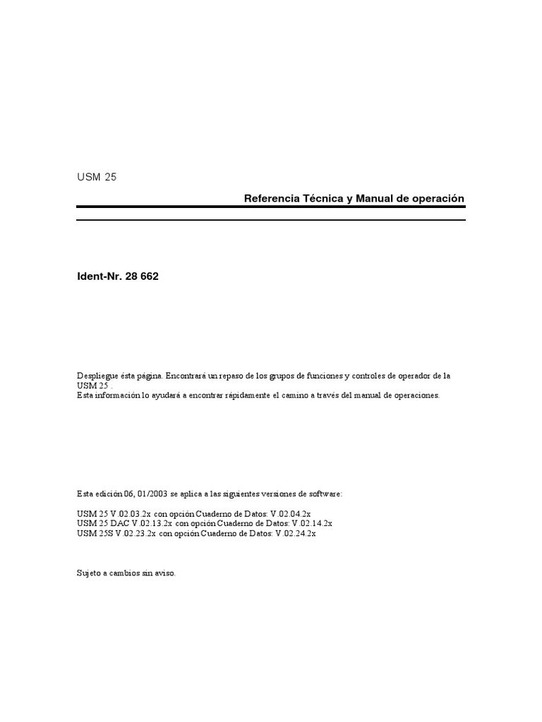 Usm25 (Completo) | PDF | Sonido | Calibración