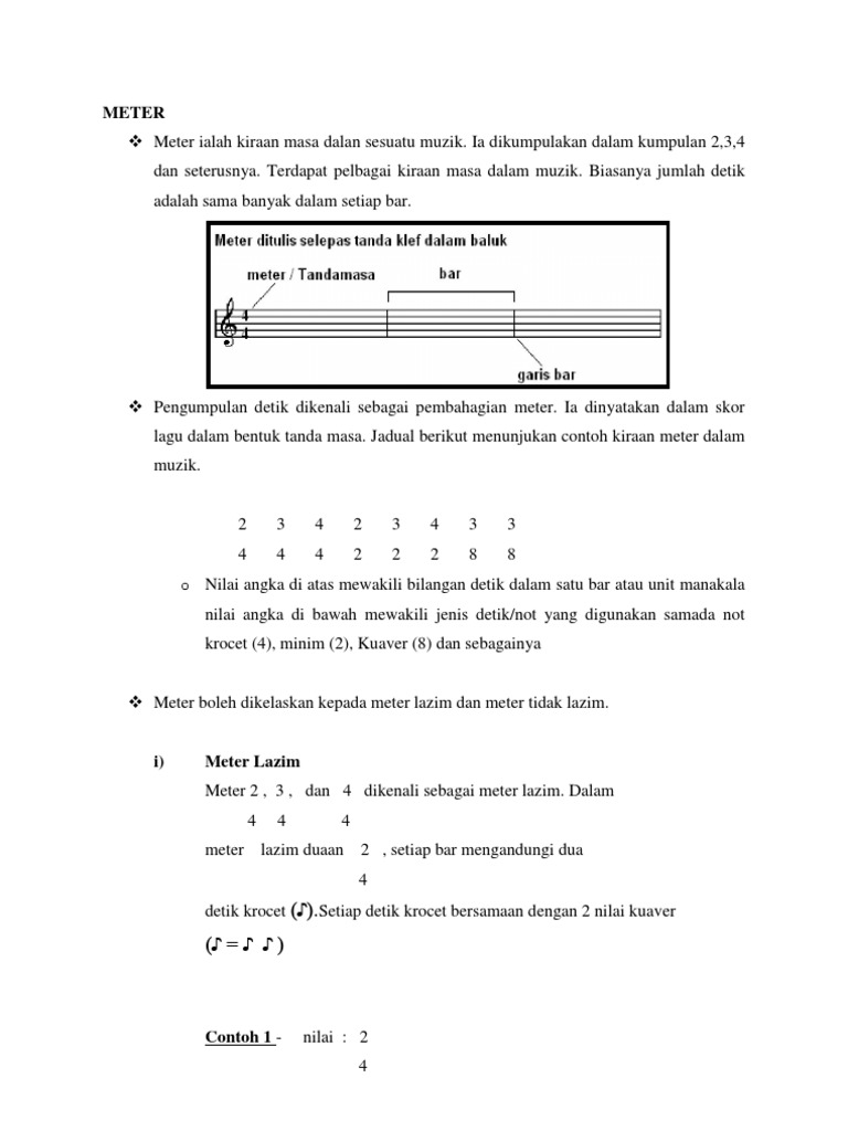Muzik - Meter | PDF