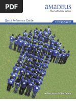 Amadeus Quick Reference Guide | PDF | Airlines | Aviation