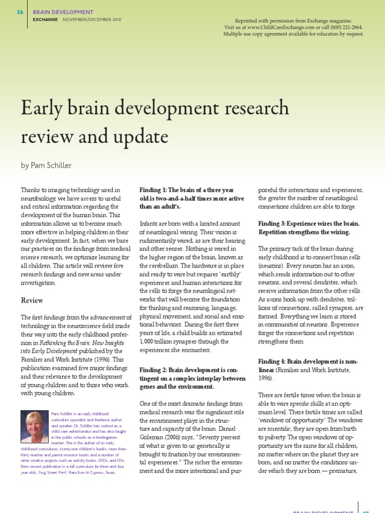 Early Brain Development Research Review | PDF | Brain | Memory