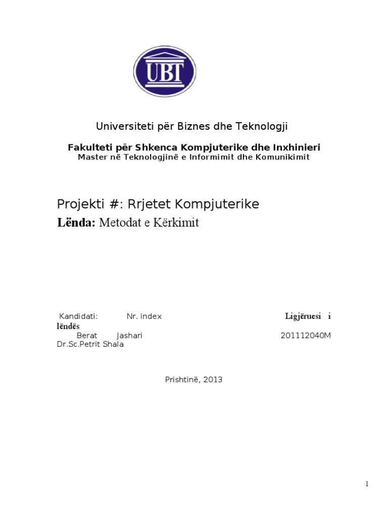 Projekti Metodat e Hulumtimit | PDF