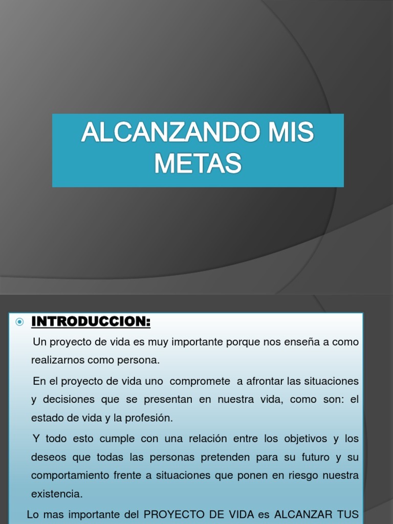 Alcanzando Mis Metas | PDF | Vida | Toma de decisiones