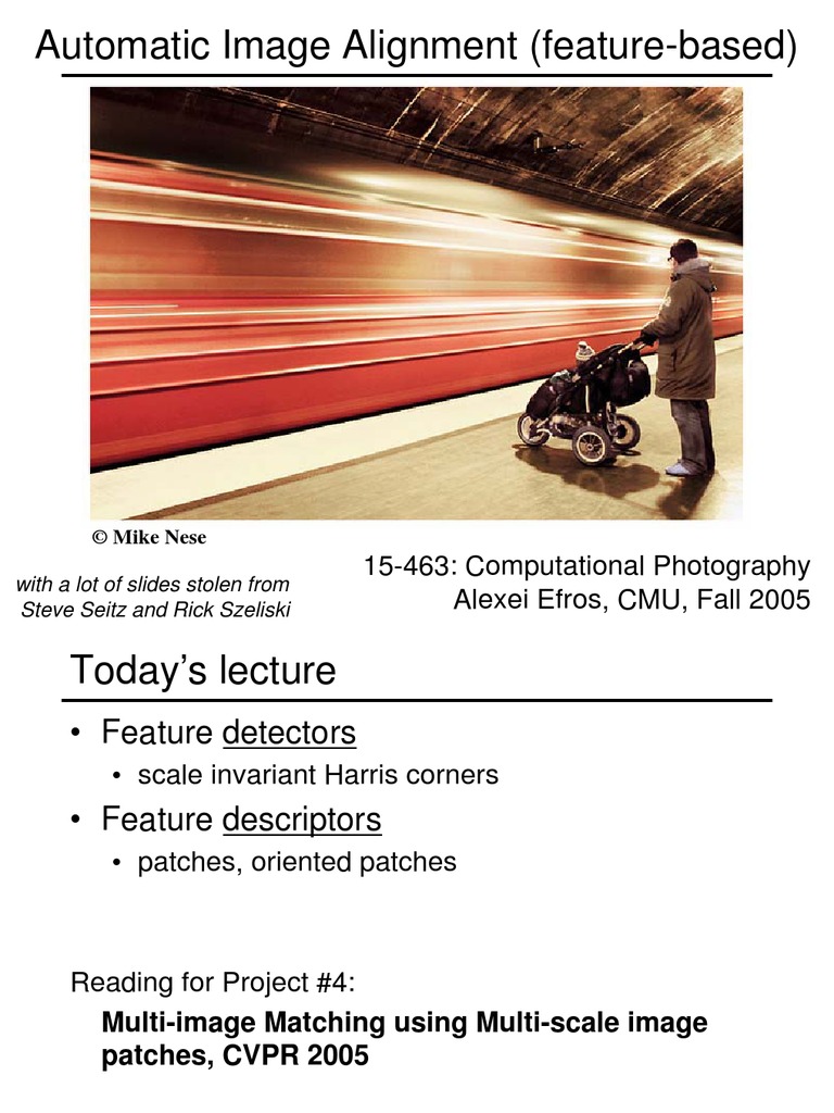 16 Feature Alignment | PDF | Algorithms | Computer Vision