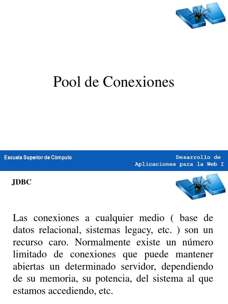 Pool Conexiones Pdf Java Lenguaje De Programación Servidor Computación 
