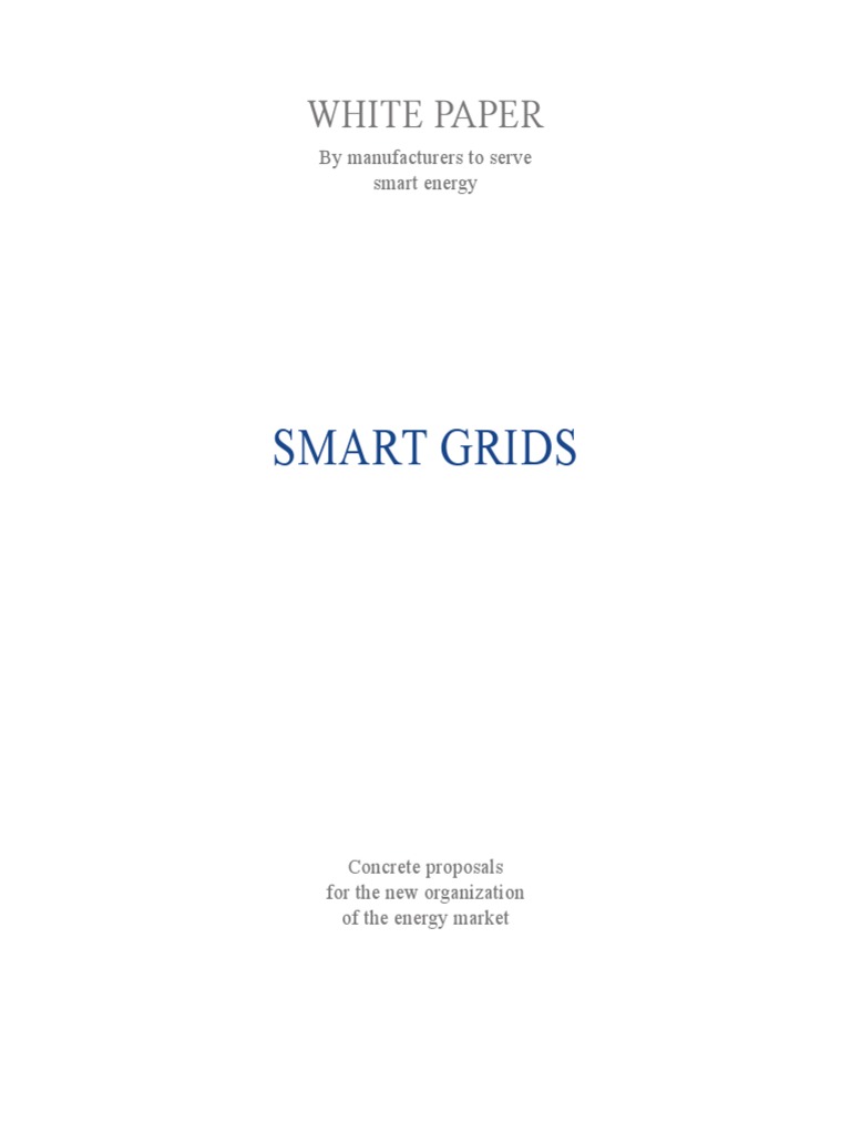 Smart Grids: White Paper | PDF | Smart Grid | Electrical Grid