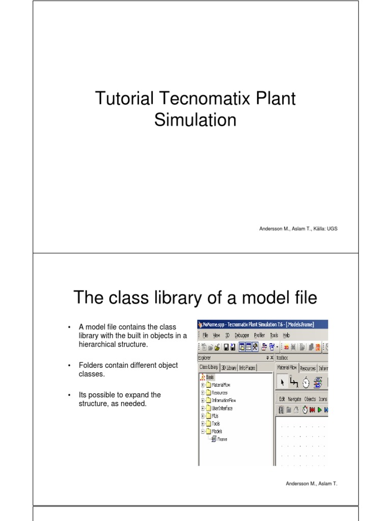 Plant Simulation Basics Tutorial English Andersson Aslam | PDF ...