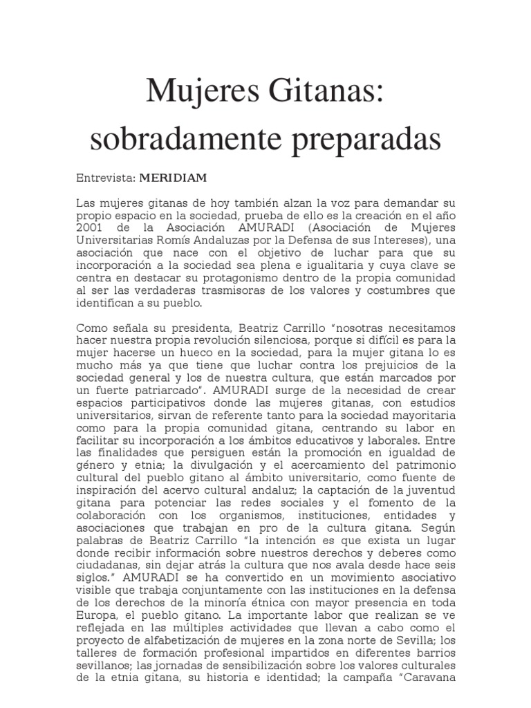 Mujeres Gitanas | PDF | Sevilla | Granada
